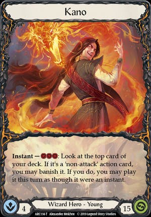 Kano Young Decklist by Peter Buddensiek - Flesh and Blood Meta